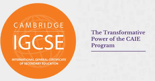 The Transformative Power of the CAIE Program